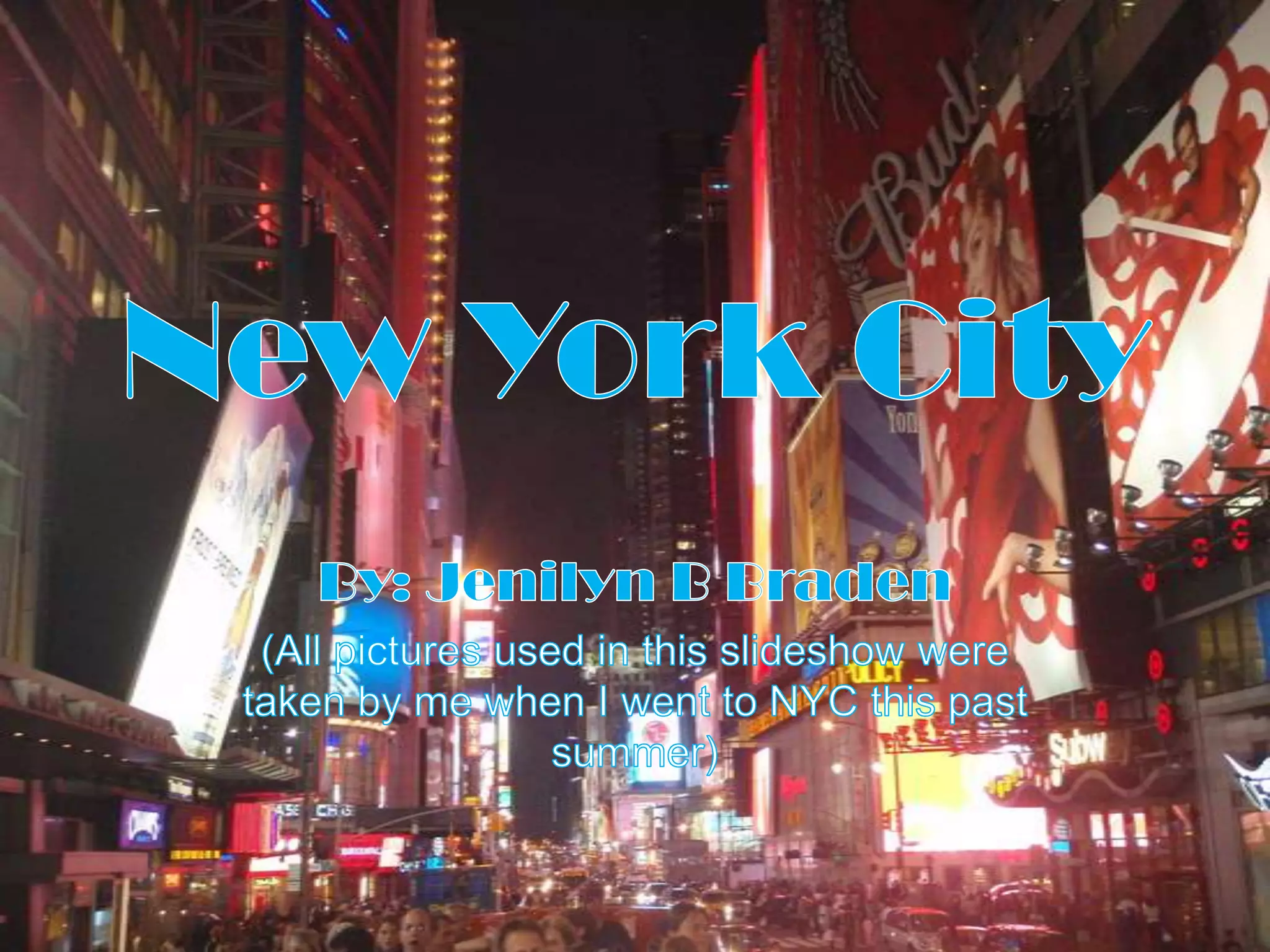 New York City Power Point | PPTX