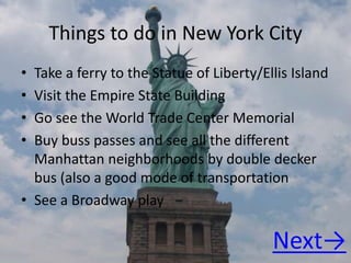 New York City Power Point | PPTX