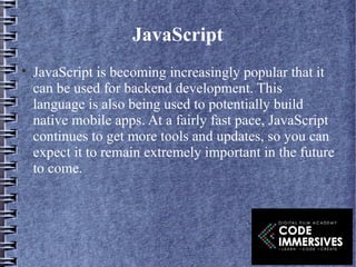 The Future Of Different Programming Languages | PPT