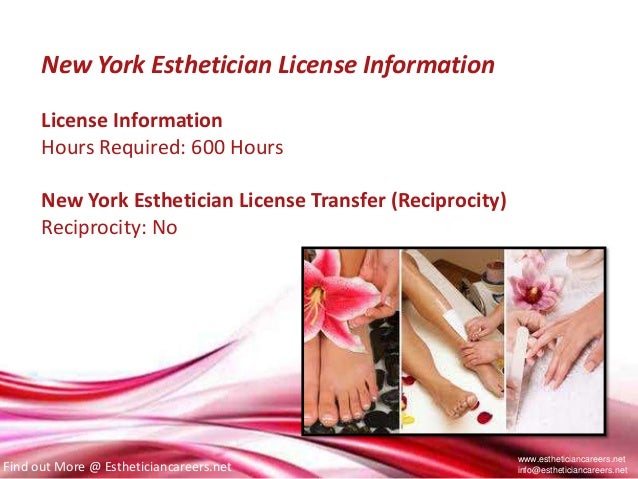New york esthetician license information