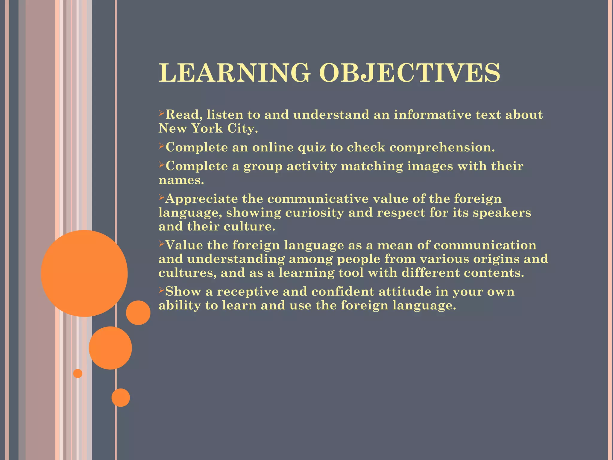 New york, new york lesson plan | PPT