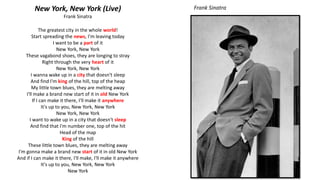 New York Presentation | PPT