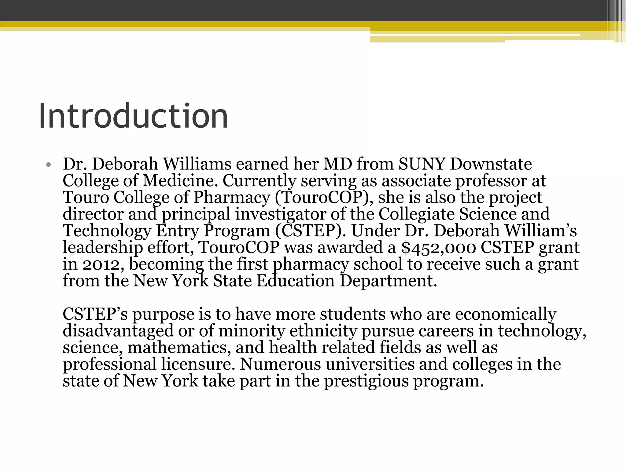 . New York State’s CSTEP | PPT