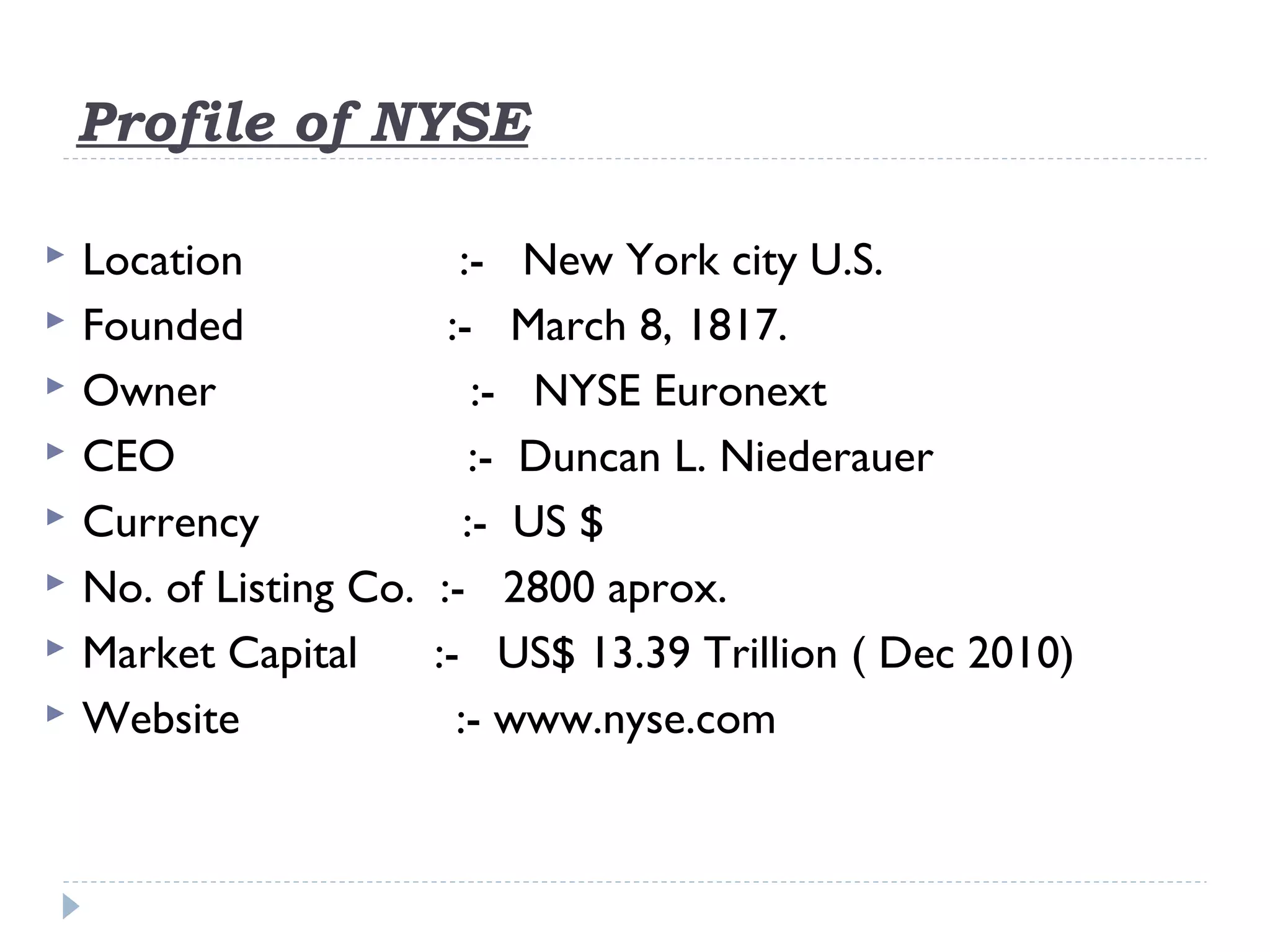 New york stockexchange PPT | PPT