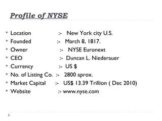 New york stockexchange PPT | PPT