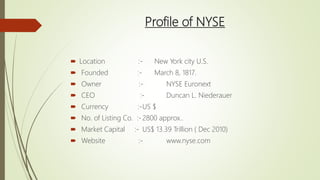 New york stock exchange | PPTX