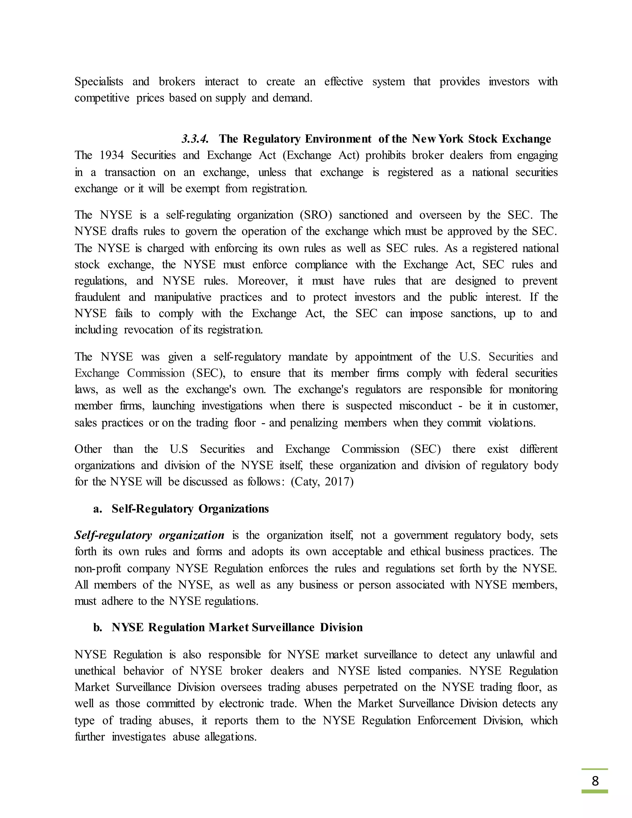 New york stock exchange | DOCX