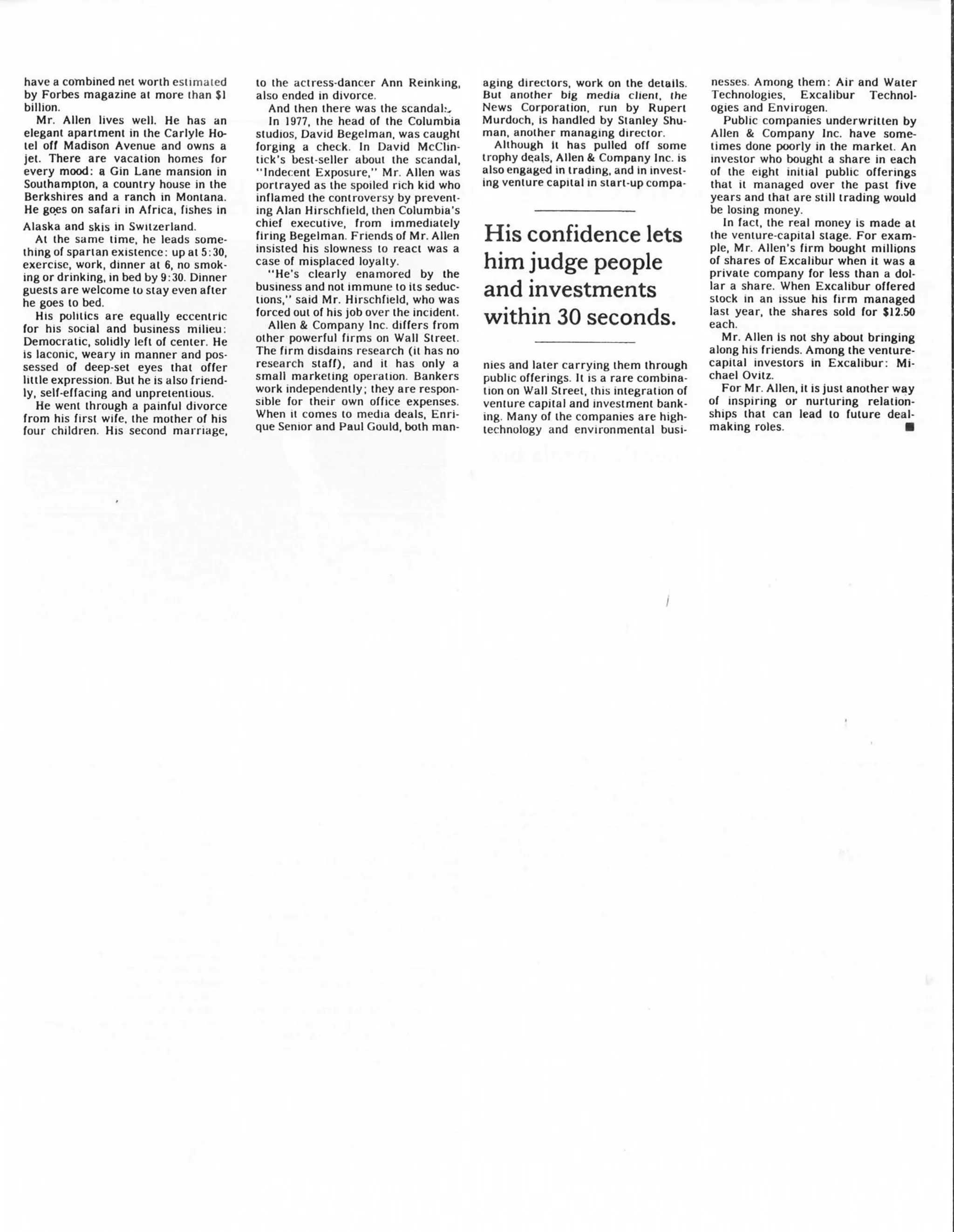 Herbert Allen | New York Times | PDF