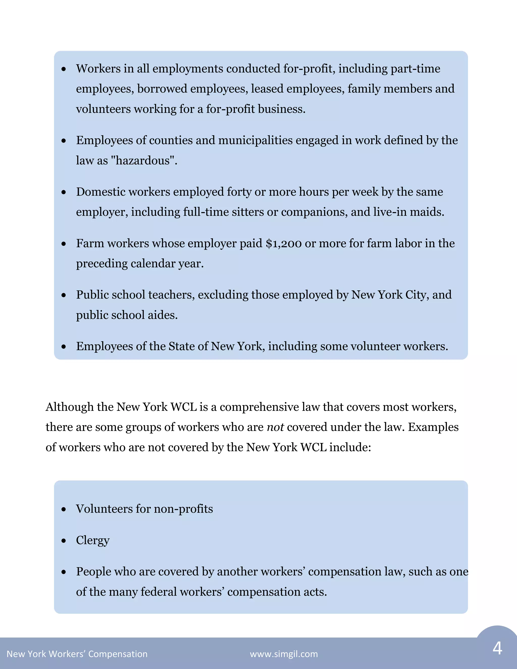 New York Workers' Compensation | PDF