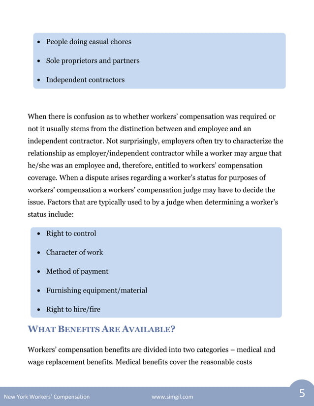 New York Workers' Compensation | PDF
