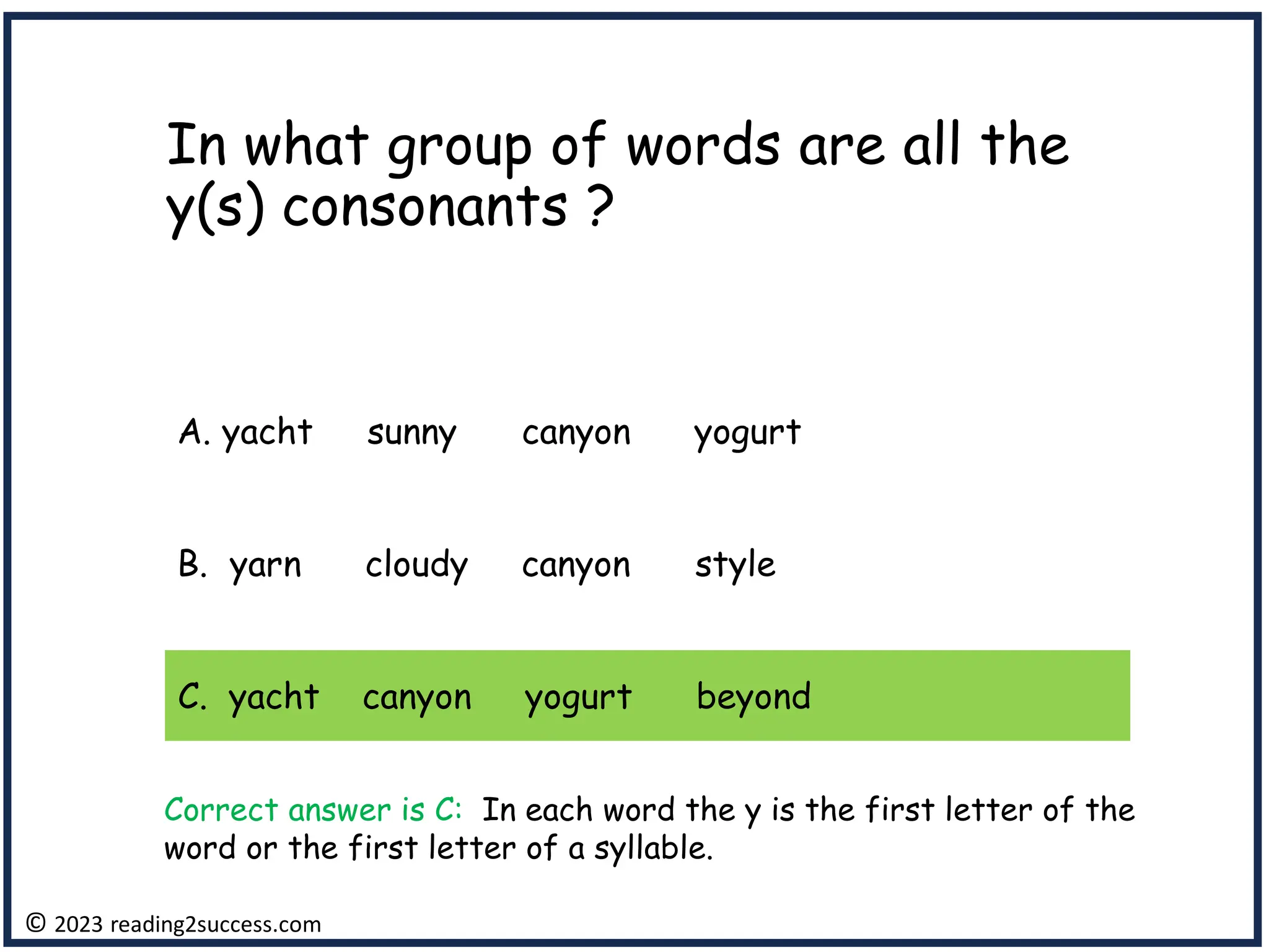 Y as a consonant and y as a vowel | PDF