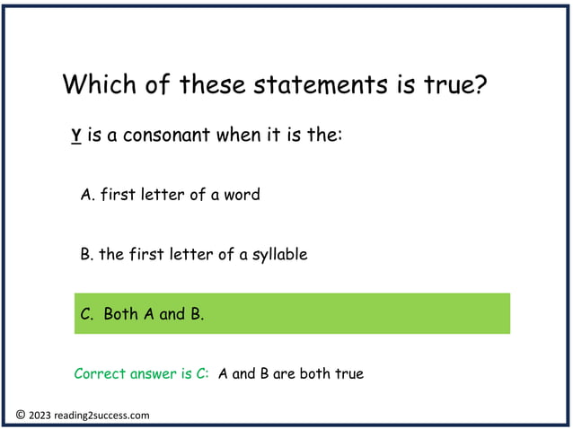 Y as a consonant and y as a vowel | PDF