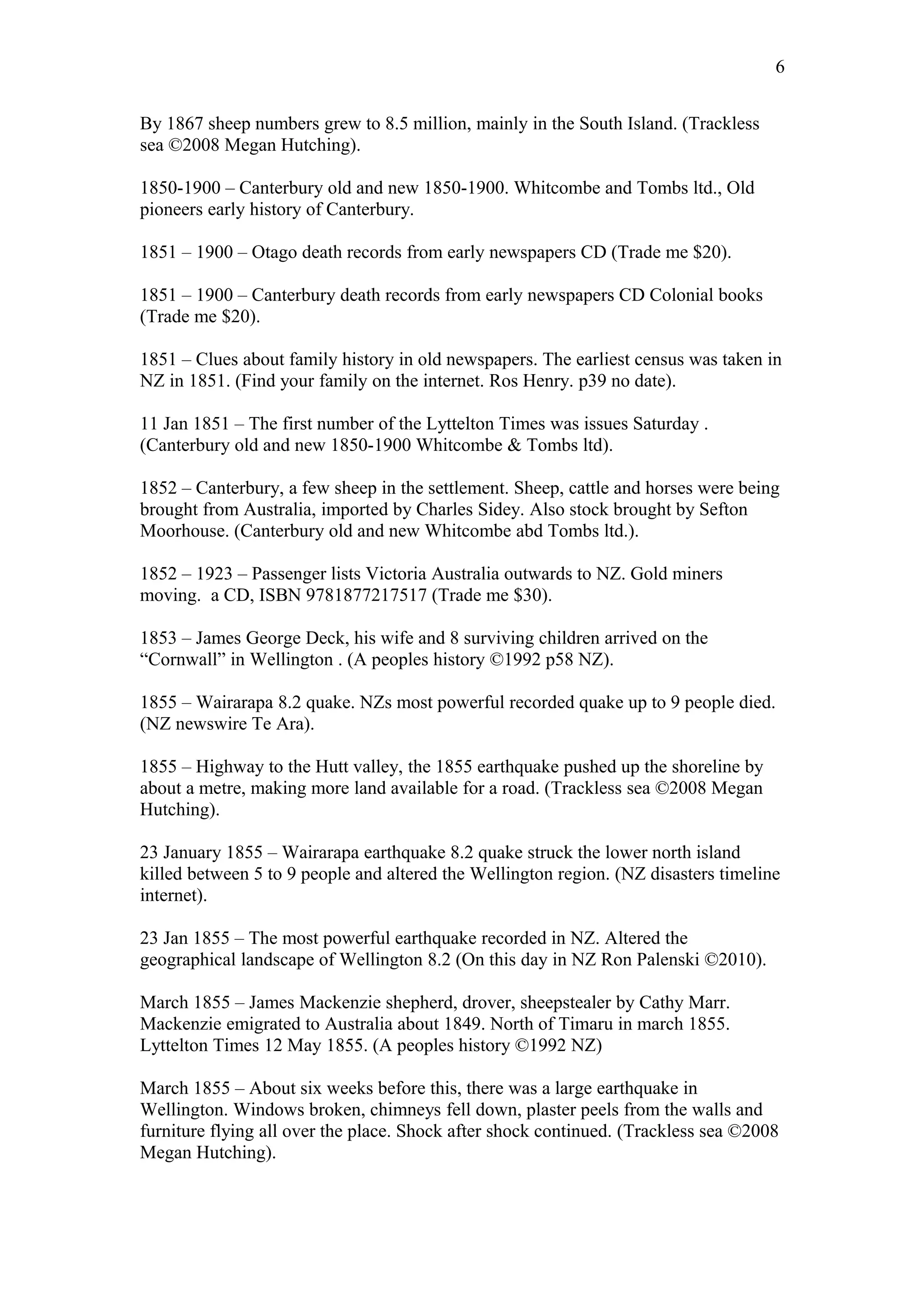 New zealand 1800s | DOC