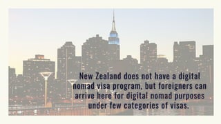 New Zealand Digital Nomad Visa | PDF