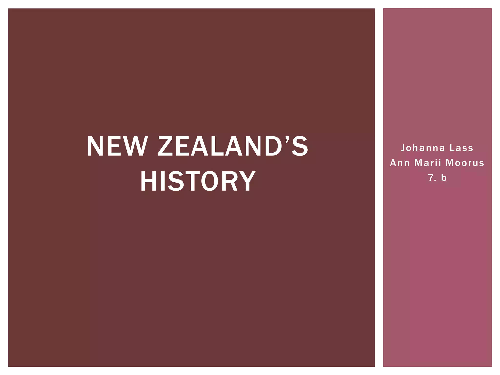 New zealand history | PPTX