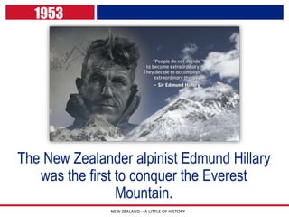 New Zealand History | PPTX