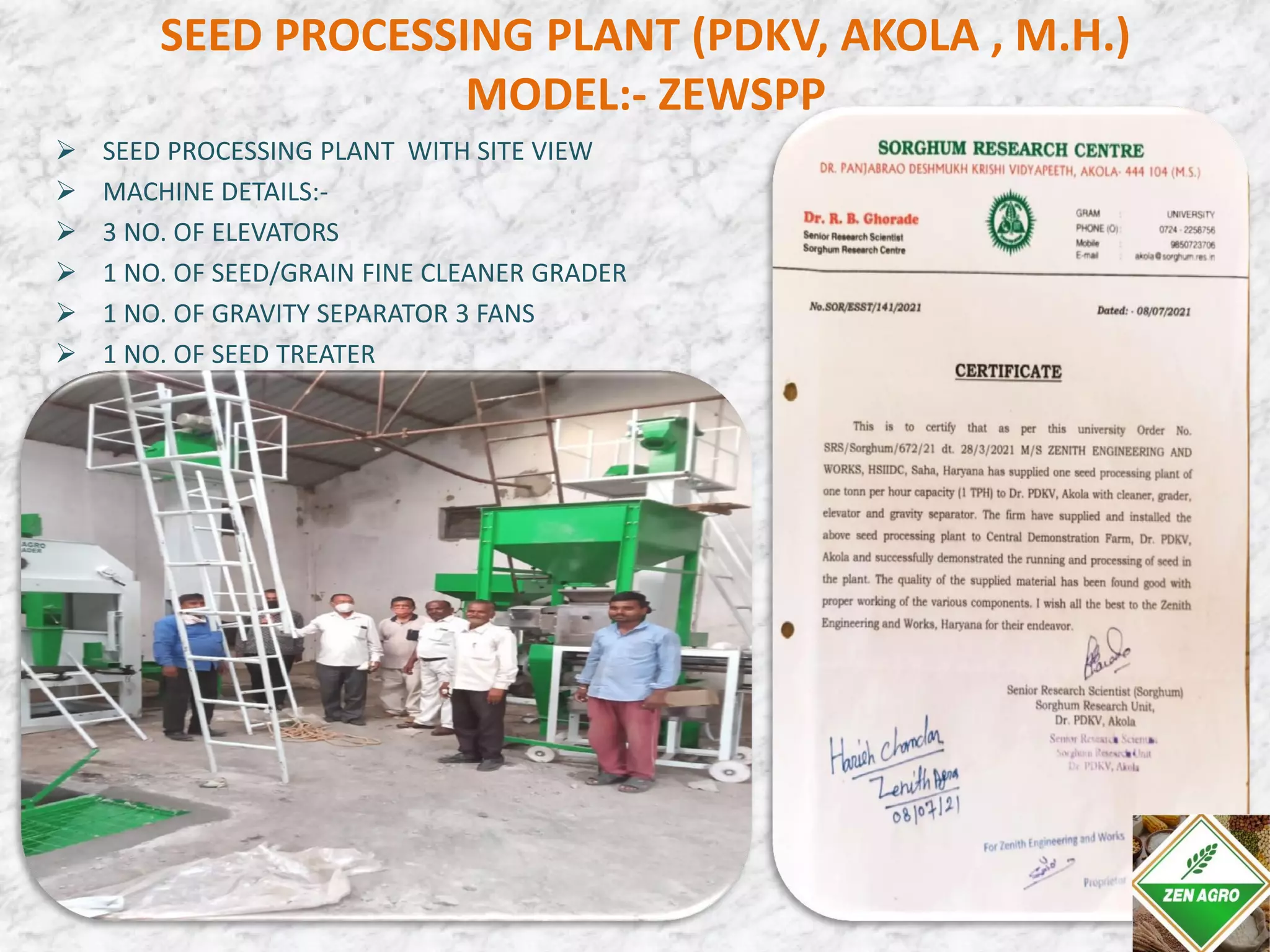 seed processing plant | PPT