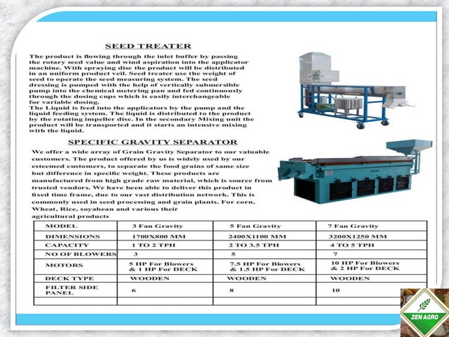 seed processing plant | PPT