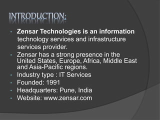 zensar technologies | PPTX