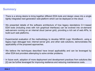Rapidly Building Next Generation Web-based EDA Applications and ...
