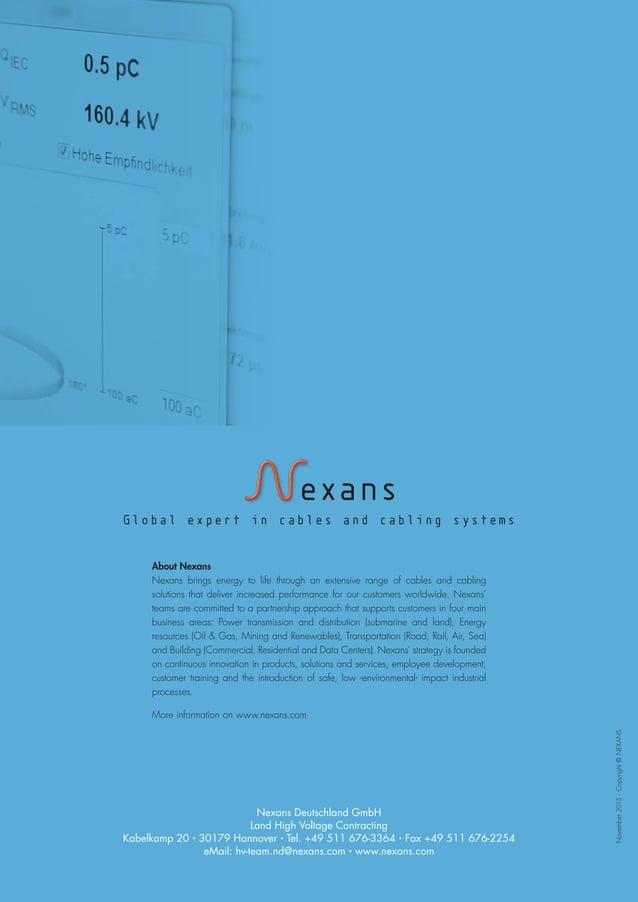 Nexans Cable Leads Keep High Voltage Energy Transmission Flowing ...