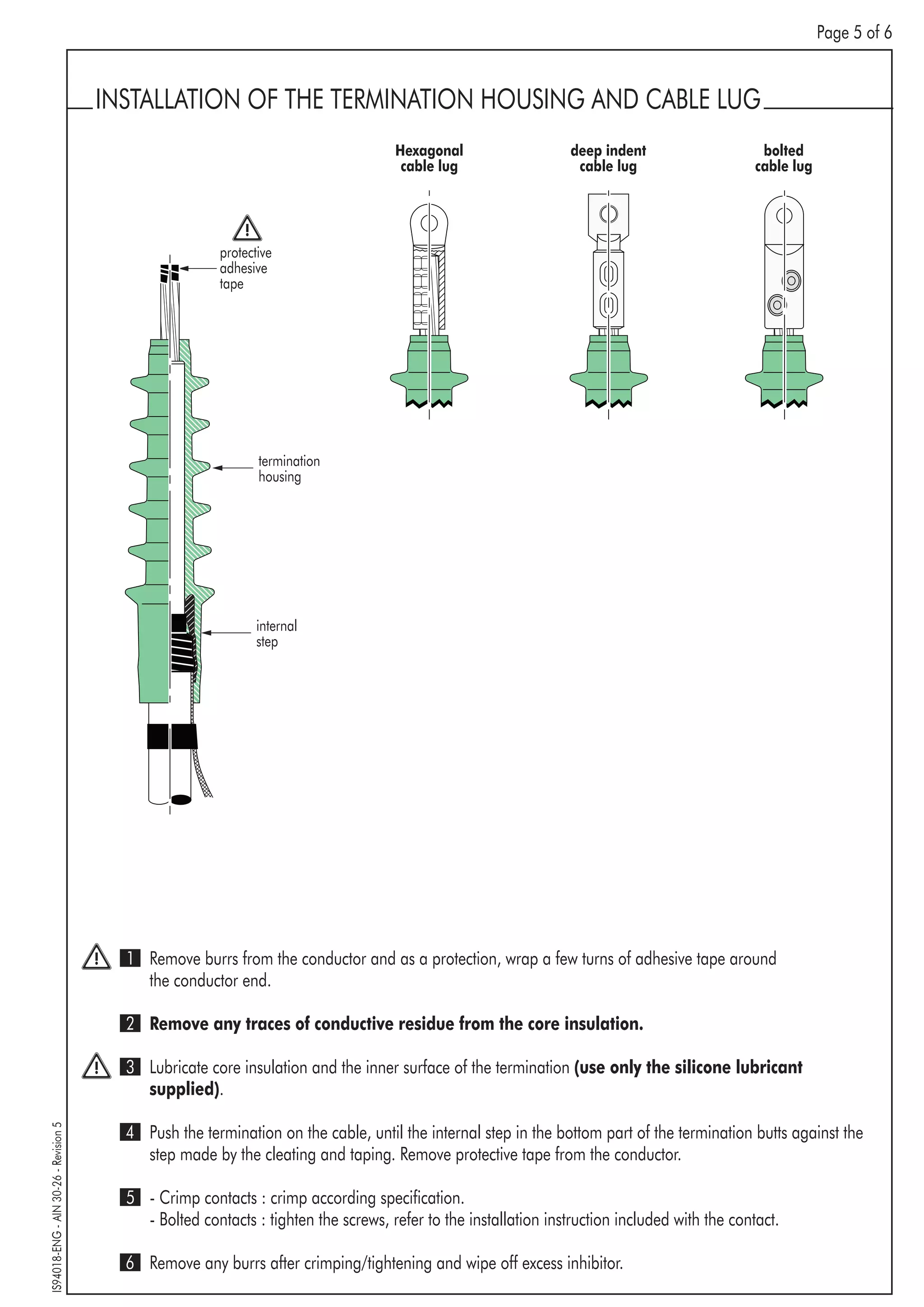 Nexans Euromold AIN Slip-On Indoor High Voltage HV Cable Termination 33kV 36kV - Nexans AIN | PDF
