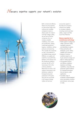 Nexans LV-HV Wind Farm Cables Catalogue | PDF | Free Download