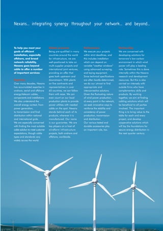 Nexans LV-HV Wind Farm Cables Catalogue | PDF | Free Download