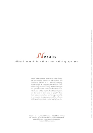 Nexans LV-HV Wind Farm Cables Catalogue | PDF | Free Download