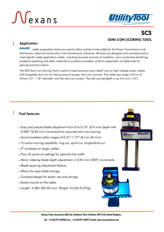 Nexans Utility Tool Kit Case 82320 - Cable Preparation Tool Kit | PDF