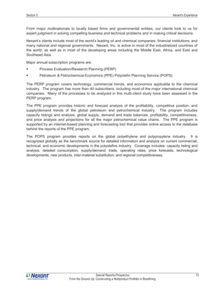 Nexant - From the ground up constructing a multiproduct portfolio in ...