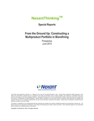 Nexant - From the ground up constructing a multiproduct portfolio in ...