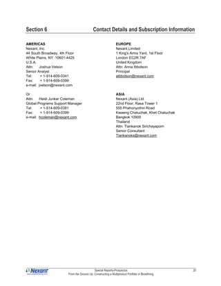 Nexant - From the ground up constructing a multiproduct portfolio in ...