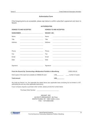 Nexant - From the ground up constructing a multiproduct portfolio in ...