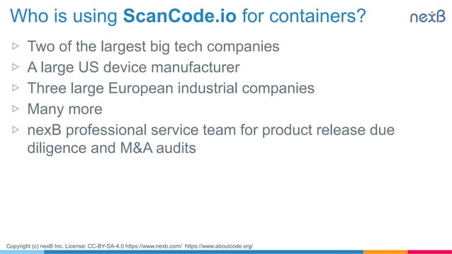 Scanning Docker Images with ScanCode.io