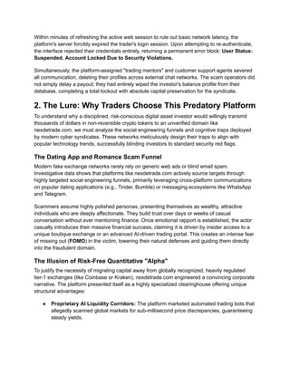 Inside nexdetrade.com: Unmasking a $8,880 Crypto Trading Scam | PDF