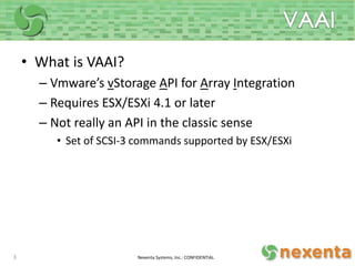 OSS Presentation NexentaStor™ | PPT