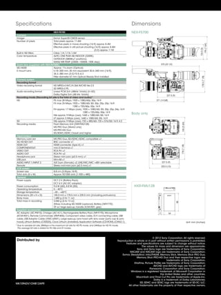 Sony NEX-FS700EK | PDF