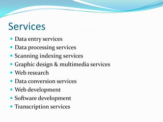 Nexgen data entry services | PPT