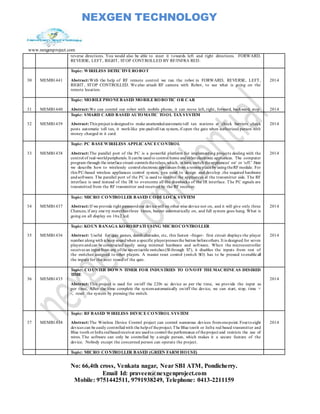 Nexgen tech embedded 2014 2015 | DOCX