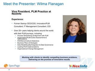 NexInfo Presents: SpecPage Webinar – Revolutionizing Product Lifecycle ...
