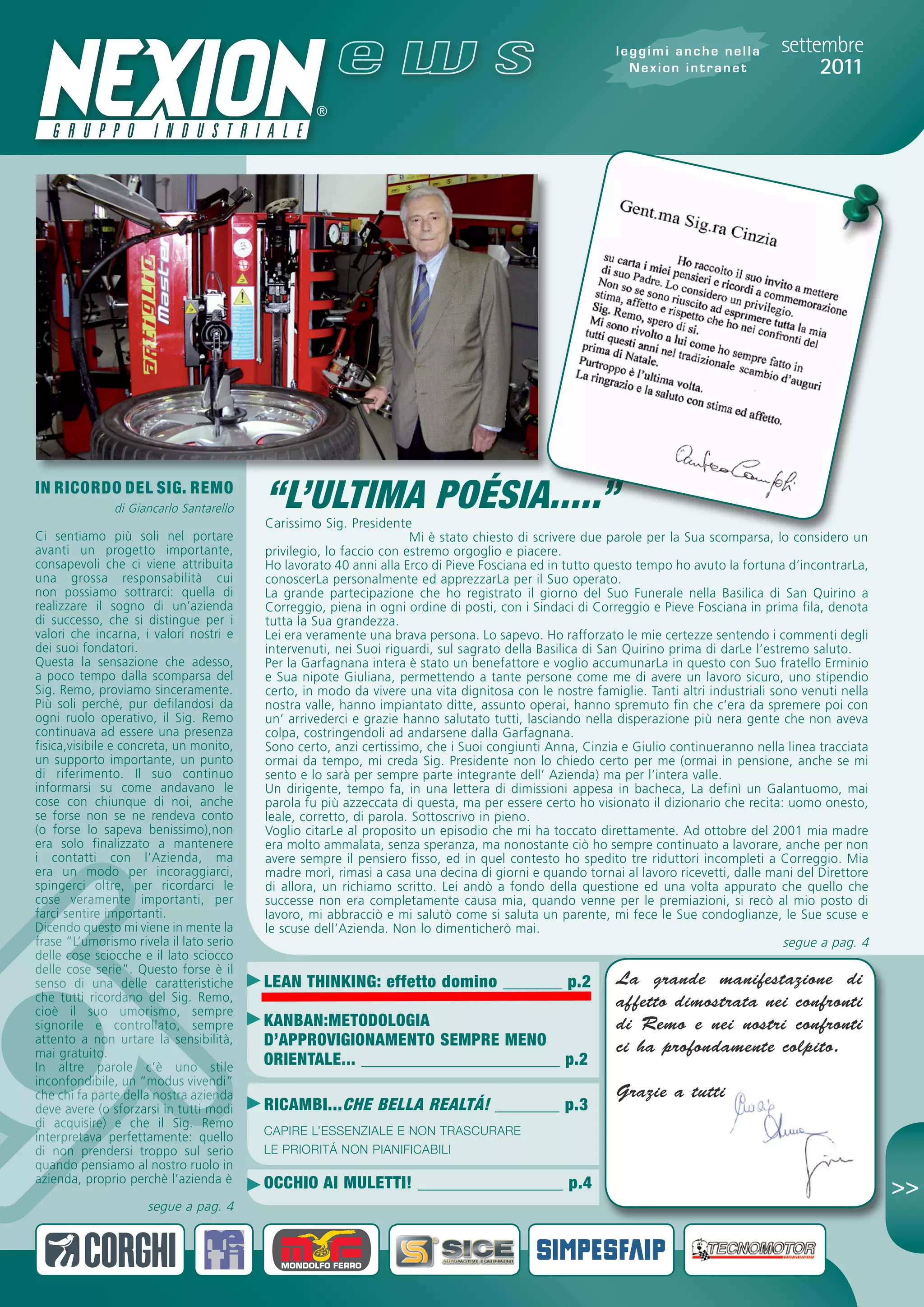 Nexion corghi 09 2011 Lean Thinking | PDF