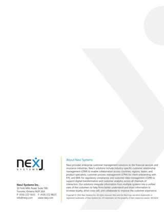 NexJ CDM Overview: Better Understand Customers with NexJ Customer Data ...