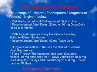 Nexpro (Esomeprazole Magnesium Tablets) | ODP