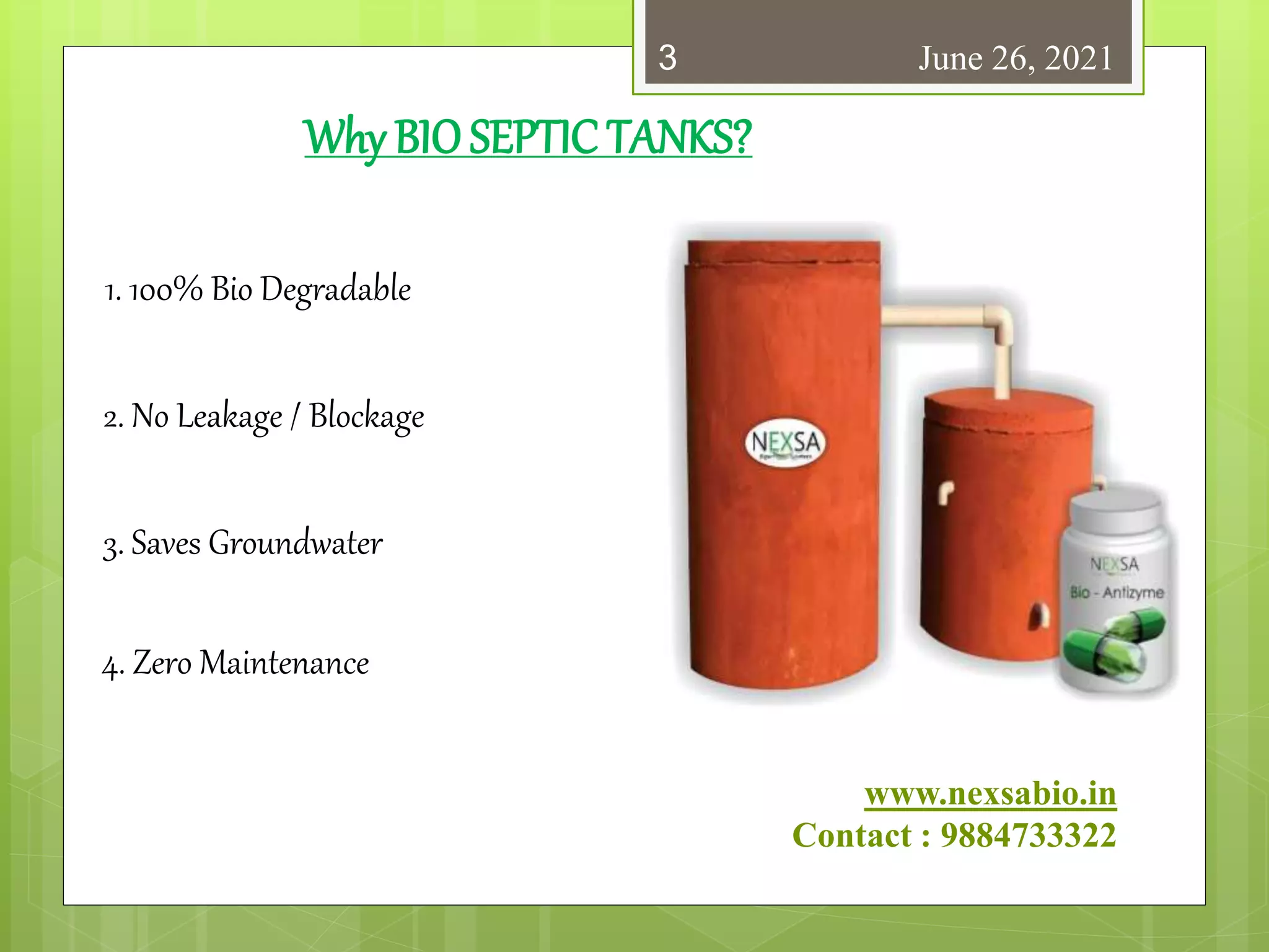Nexsa Bio Septic Tank | PPTX