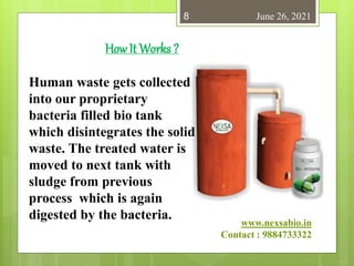 Nexsa Bio Septic Tank | PPTX