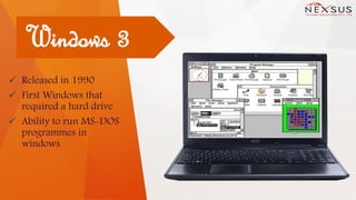 Nexsus Techno Solution Windows Evolution | PPT