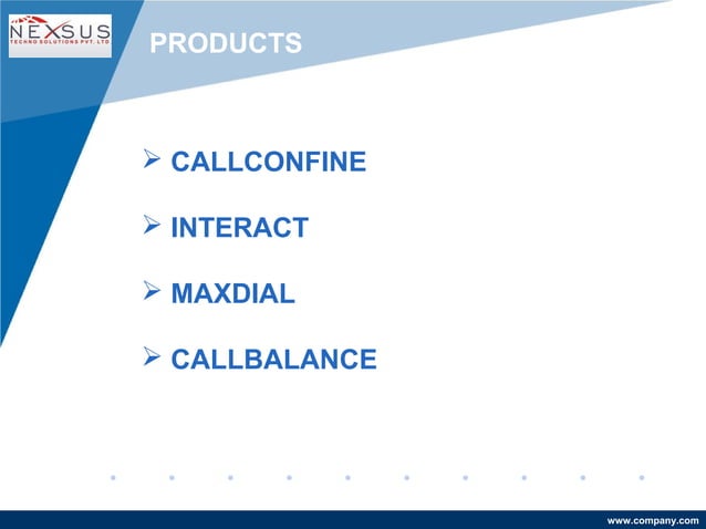 Nexsus Techno Solutions Pvt Ltd | PPT