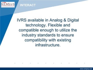 Nexsus Techno Solutions Pvt Ltd | PPT | IT and Internet Support | Internet