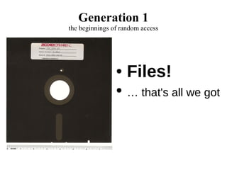 An Overview of Next-Gen Filesystems | PPT